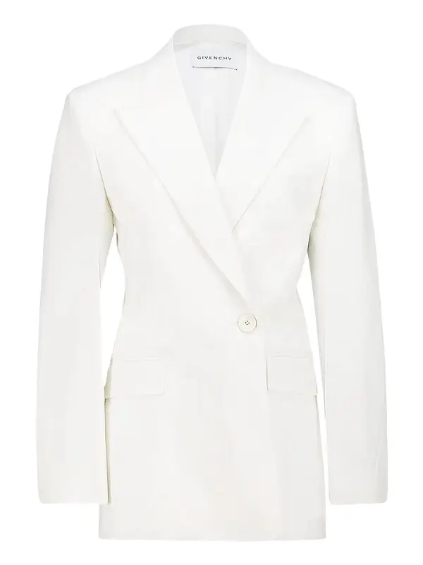 Givenchy Double Breasted Tailored Jacket - White
