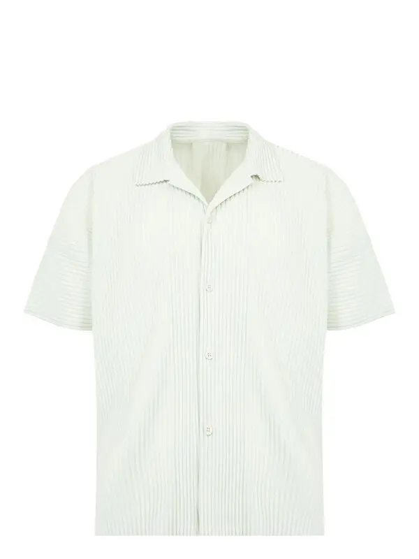Issey Miyake Short-sleeve Button-down Shirt - Green