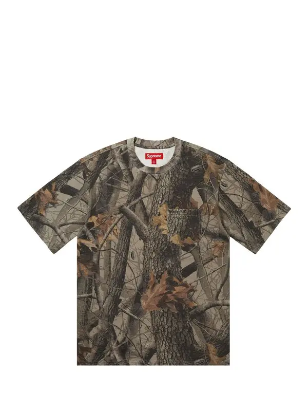 Supreme Short-sleeve Pocket Tee Realtree Hardwoods Camo - Brown