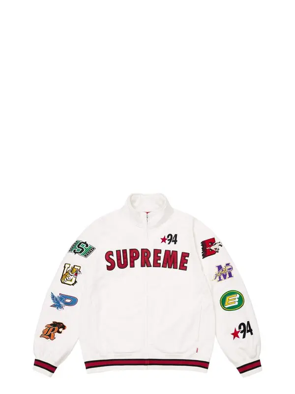 Supreme Mascots Zip Up Sweatshirt - White