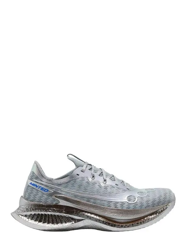 Saucony Minted New York X Endorphin Pro 5 Chromium Athletic Sneakers - Silver
