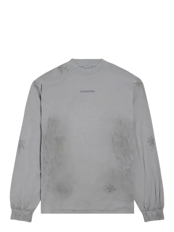 Balenciaga Long Sleeve T-shirt - Grey