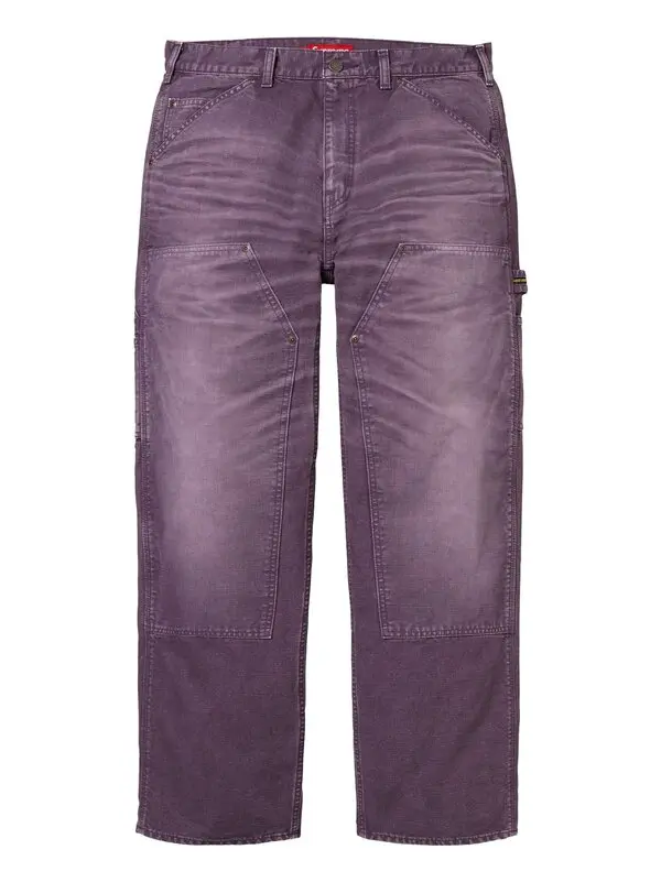 Supreme Double Knee Painter Pants - Purple