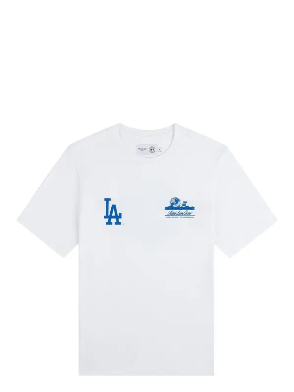 Aimé Leon Dore X La Dodgers Unisphere Tee - White