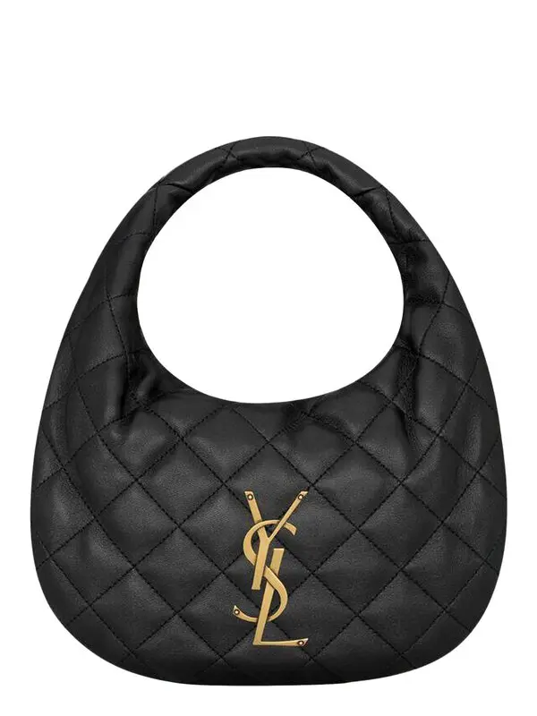 Saint Laurent Quilted Nappa Leather Handbag - Black