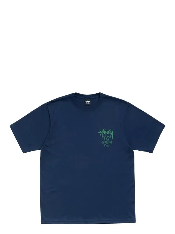 StÜssy Big Love" Graphic T-shirt - Blue