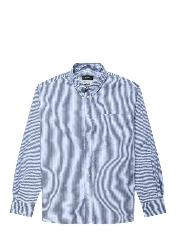 WILLY CHAVARRIA Veterano Striped Shirt - Blue