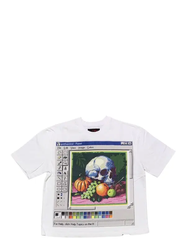 GODSPEED Paint Graphic T-shirt - White