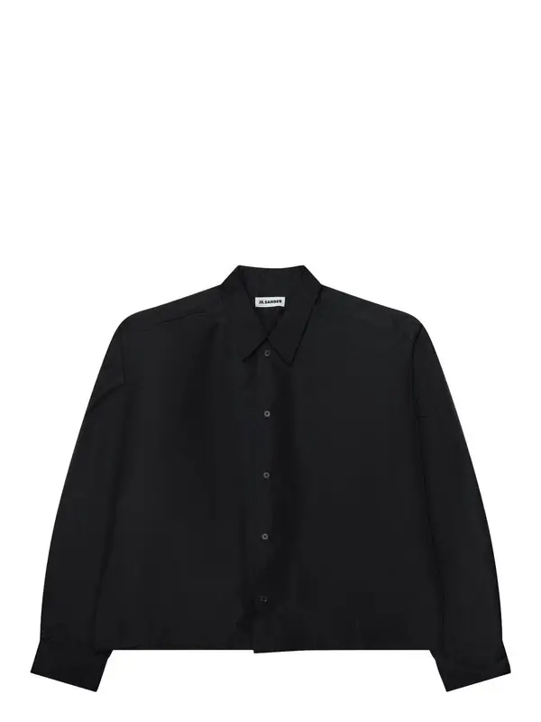 JIL SANDER Technical Button-down Shirt - Black