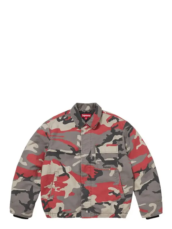 Supreme Cordura Twill Utility Jacket Camouflage - Red