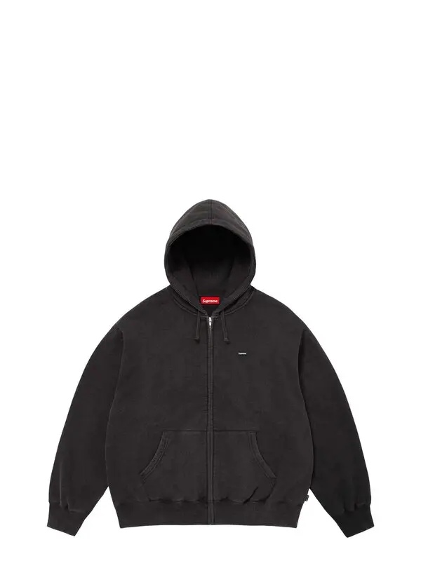 Supreme Small Box Zip Up Hooded Sweatshirt - Black