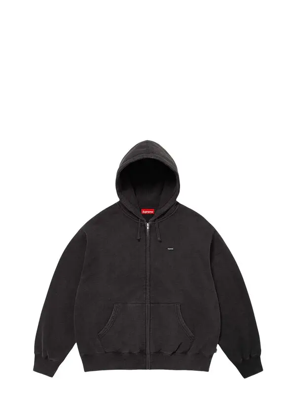 Supreme Small Box Zip Up Hooded Sweatshirt - Black