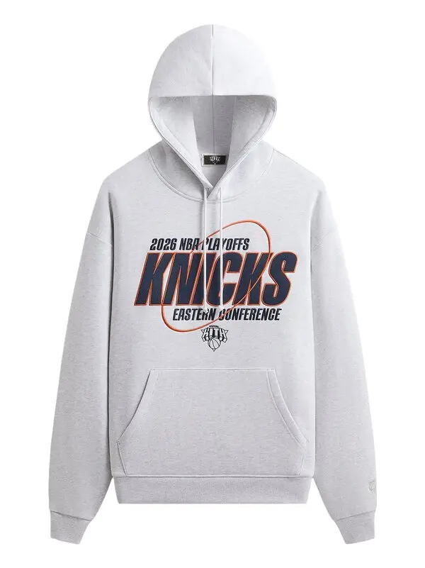 Kith For The New York Knicks Playoffs Nelson Hoodie - Grey