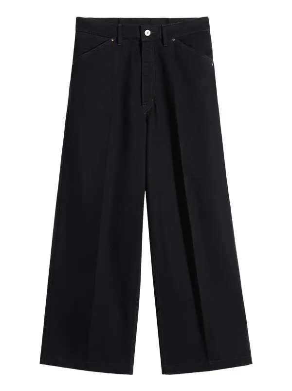 LEMAIRE Wide Leg Trousers - Black