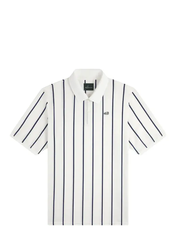 Aimé Leon Dore Striped Polo Shirt - Cream