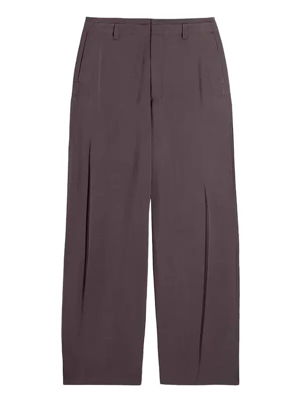 LEMAIRE Creased Soft Pants - Brown