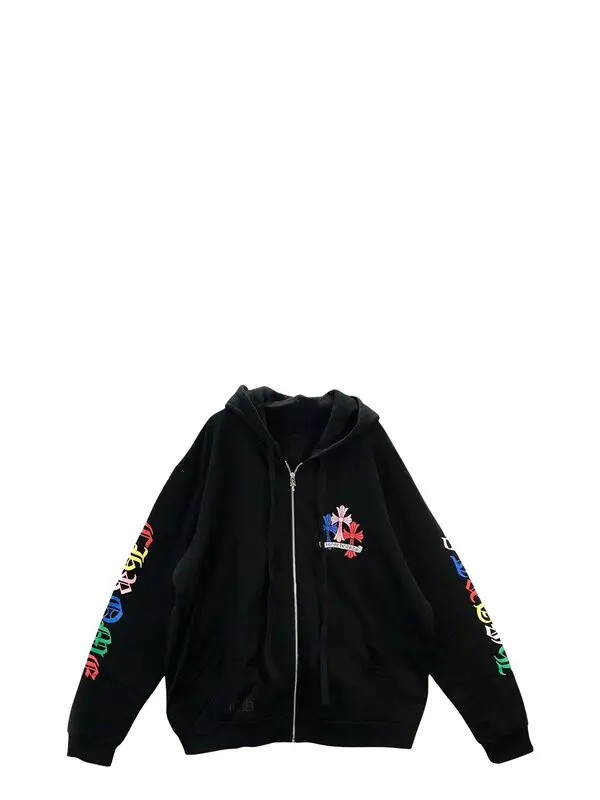 Chrome Hearts Cross Logo Zip Up Hoodie 'black - Multicolor
