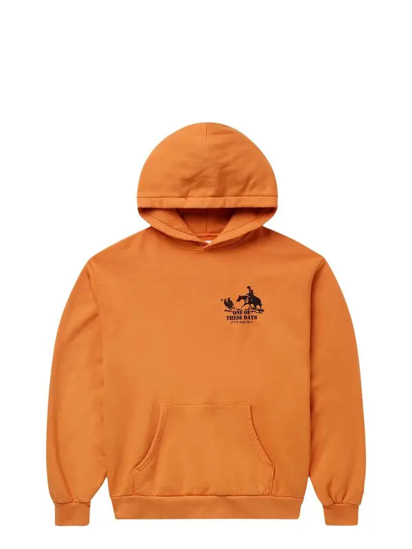 ONE OF THESE DAYS Round Up Pullover Hoodie - Orange