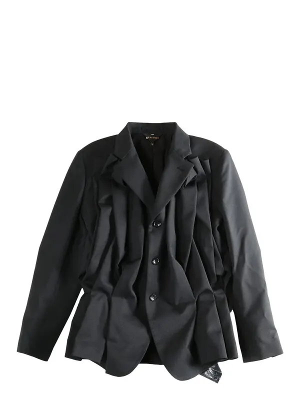 Comme Des Garçons Relaxed Hem Jacket - Black
