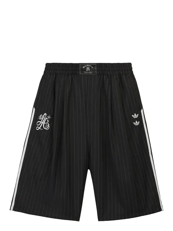 Adidas X Willy Chavarria Pinstripe Shorts - Black