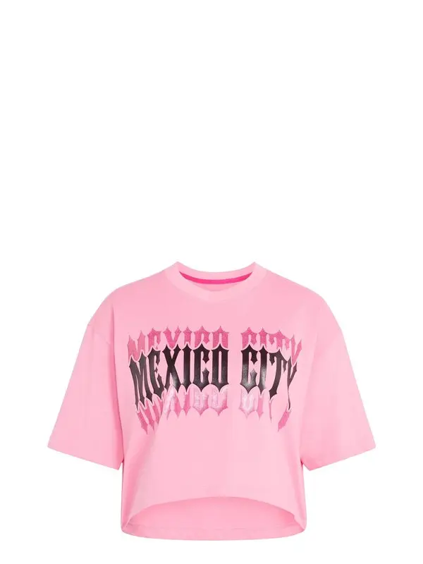 Adidas Originals Fifa World Cup 26 Host City Mexico City T-shirt 'bliss - Pink