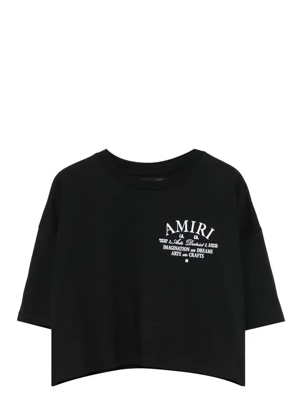 Amiri Arts District Cropped T-shirt - Black