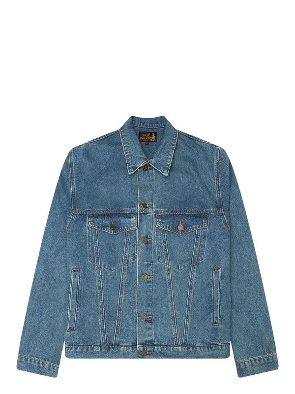 ONE OF THESE DAYS Denim Trucker Jacket - Blue