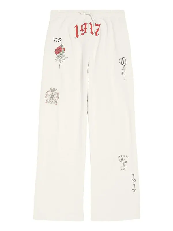 Balenciaga Oversized Baggy Sweatpants - Cream