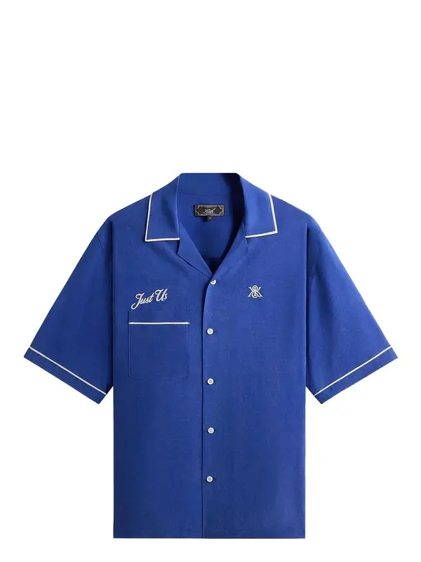 Kith Cupro Linen Vinnie Shirt - Blue