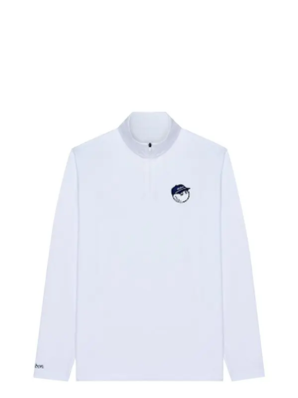 MALBON Flyer Half-zip Sweatshirt - White