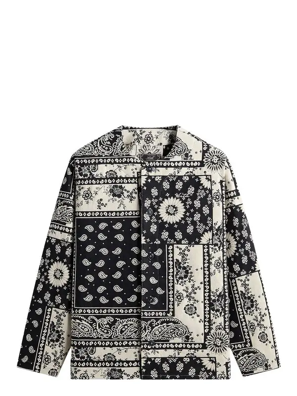 Kith Bandana Jacquard Long Sleeve Shirt - Black