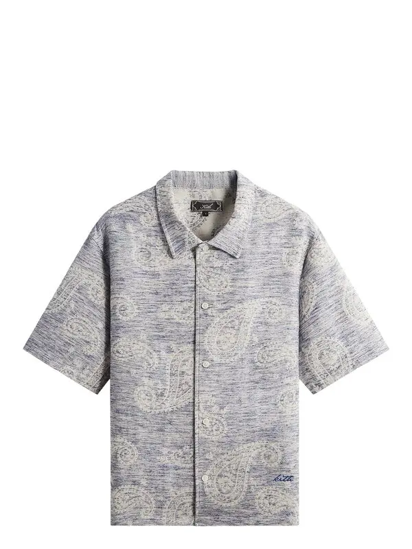 Kith Heathered Paisley Shirt - Blue