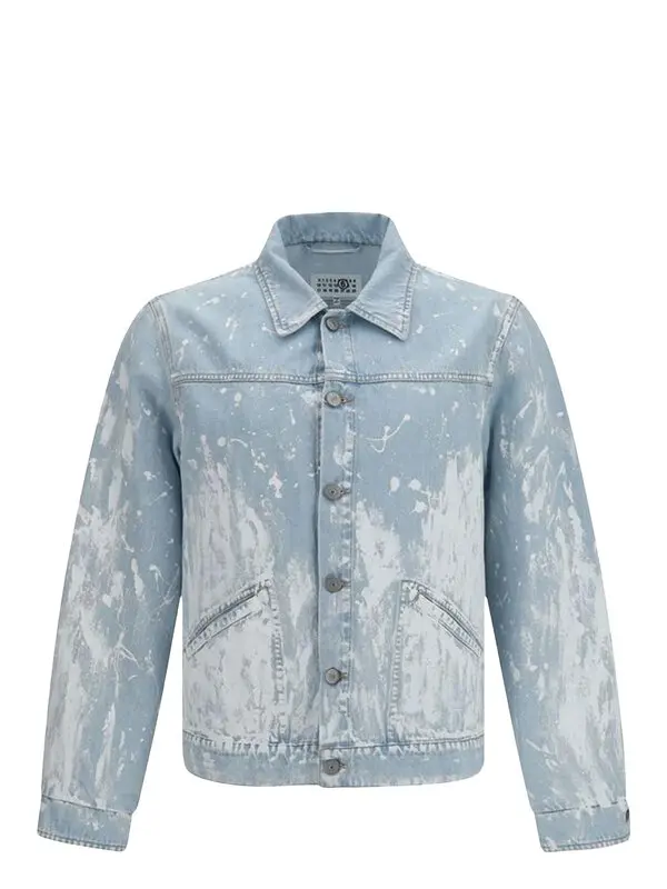 MAISON MARGIELA Distressed Denim Jacket - Blue