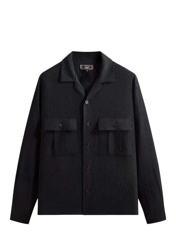Kith Crinkled Nylon Shirt - Black