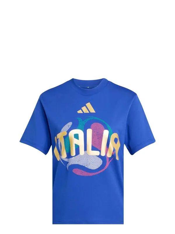 Adidas Fifa World Cup 26 Italy Graphic T-shirt - Blue