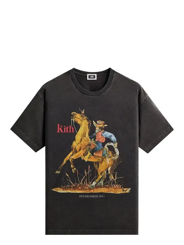 Kith Cowboy Vintage Graphic T-shirt - Black