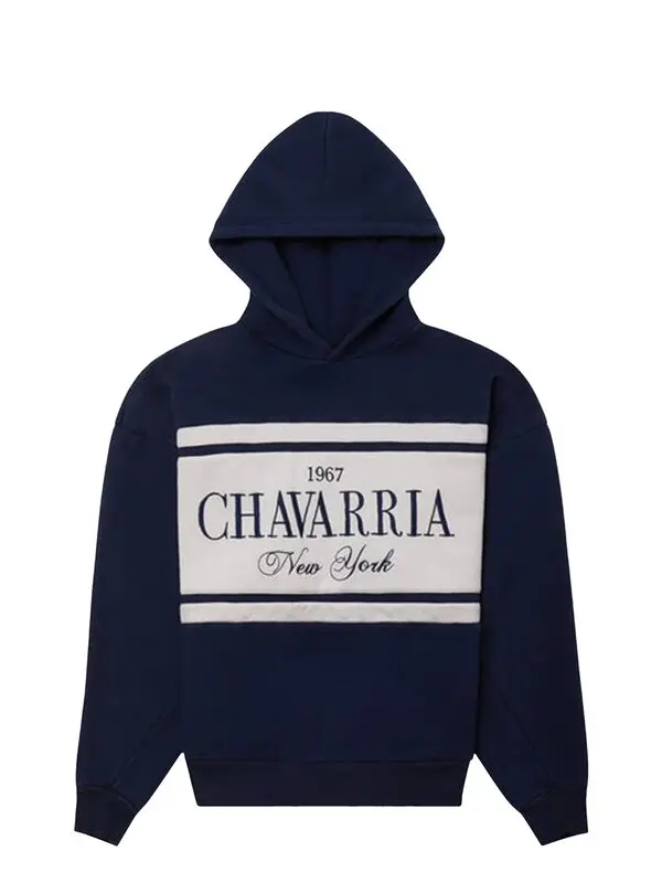 WILLY CHAVARRIA Stripe Gilroy Hoodie - Blue