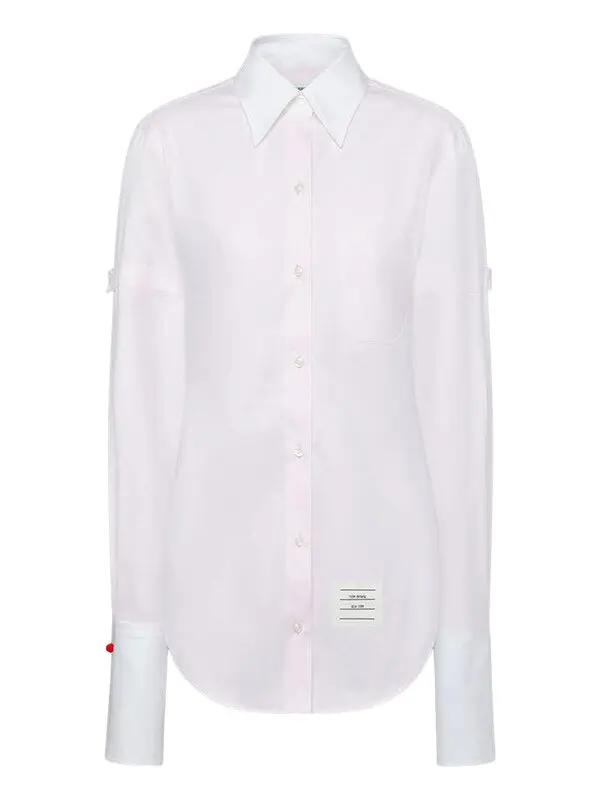 Thom Browne Classic Fit Long-sleeve Shirt - Pink