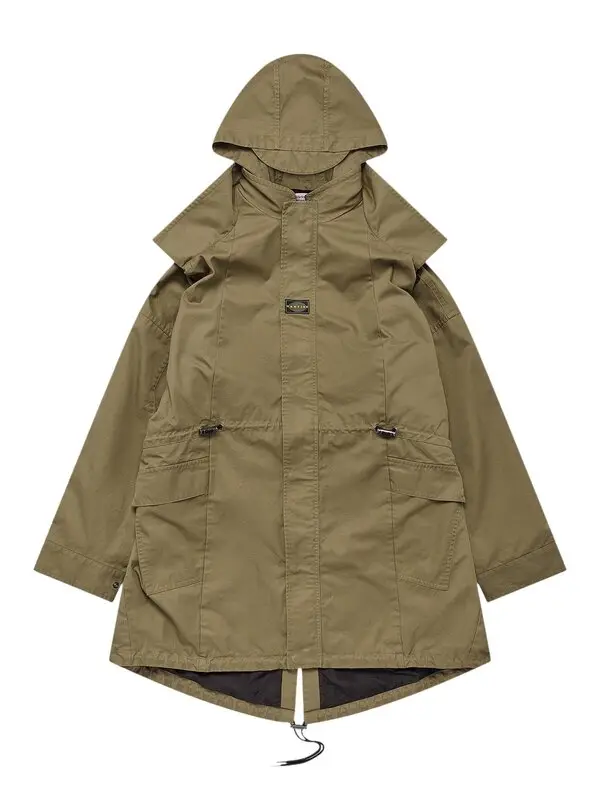 Martine Rose Half Stretch Trench Coat - Green