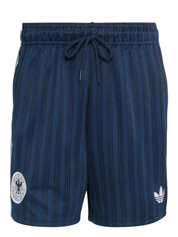 Adidas Germany Originals Striped Shorts - Blue