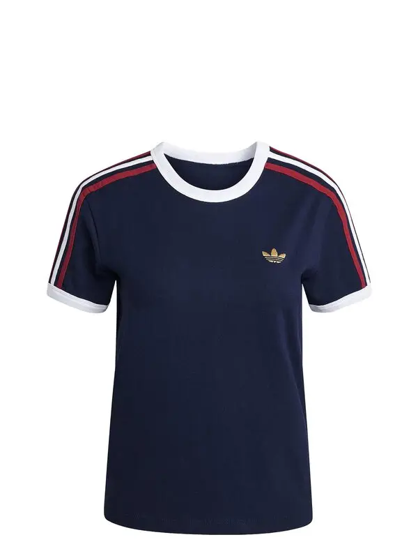 Adidas Originals 3-stripes Slim Tee - Blue