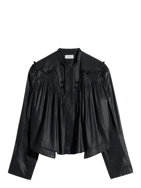 LEMAIRE Pleated Blouse - Black