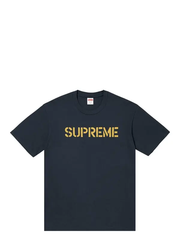 Supreme Hard Tee" Navy T-shirt - Blue