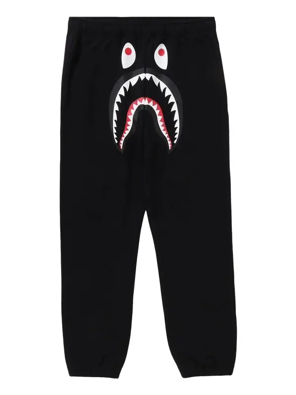 A BATHING APE Shark Sweat Pants - Black