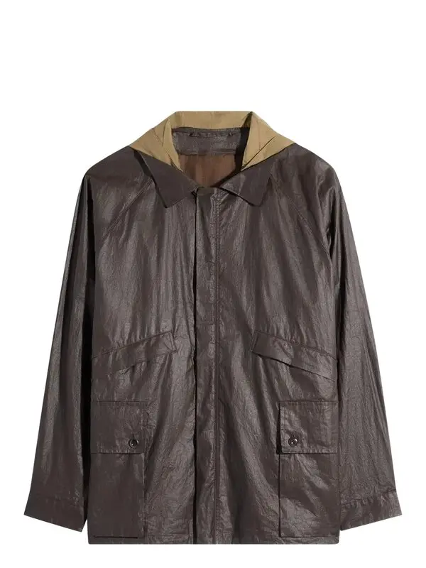 LEMAIRE Detachable Hood Rain Jacket - Copper