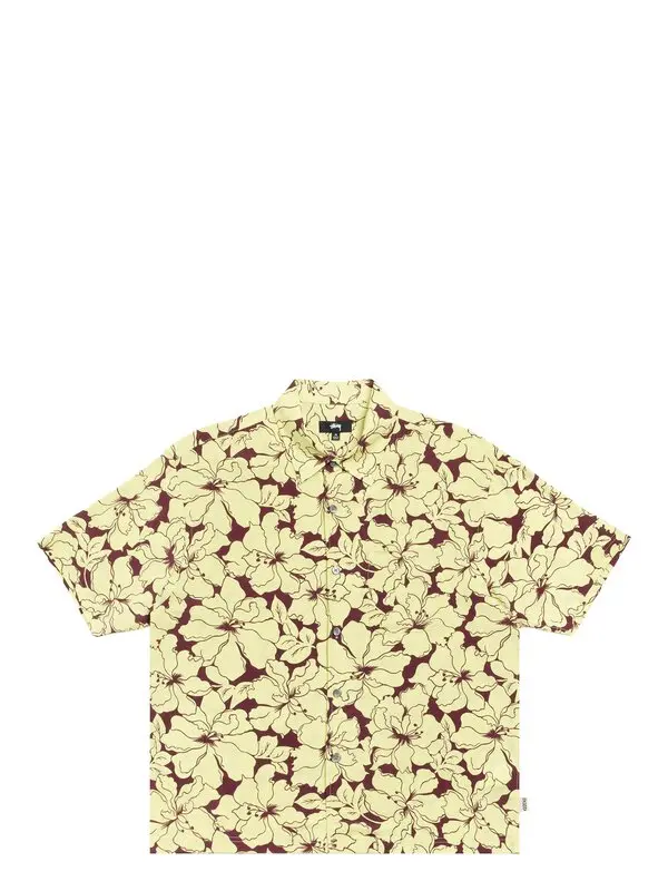 StÜssy Floral Hawaiian Shirt - Green