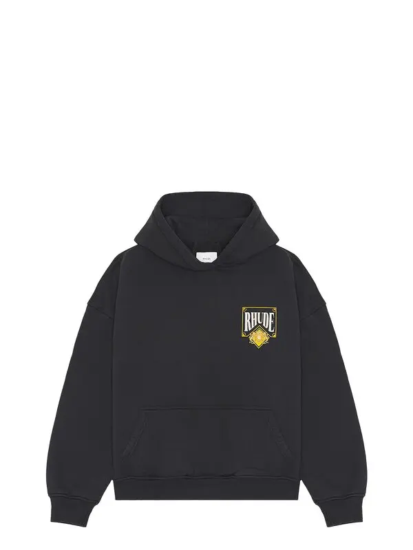 Rhude Playing Card Hoodie - Black