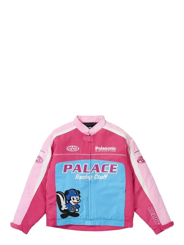 PALACE Even Faster" Racing Jacket - Pink