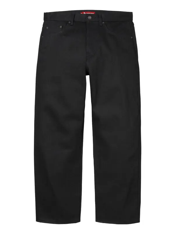 Supreme Rigid Loose Fit Selvedge Jean - Black