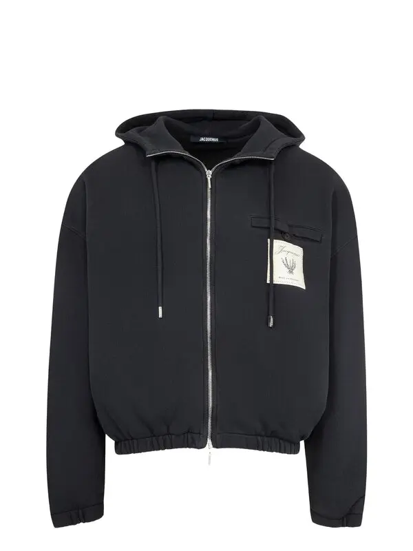 Jacquemus Le Hoodie Torneo Full Zip Hoodie - Blue